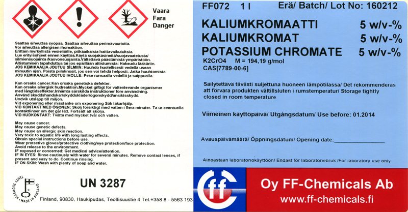 Potassium Chromate Solution 5 w/v-% - FF-Chemicals
