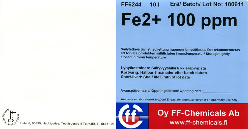 Fe2+ 100 ppm - FF-Chemicals